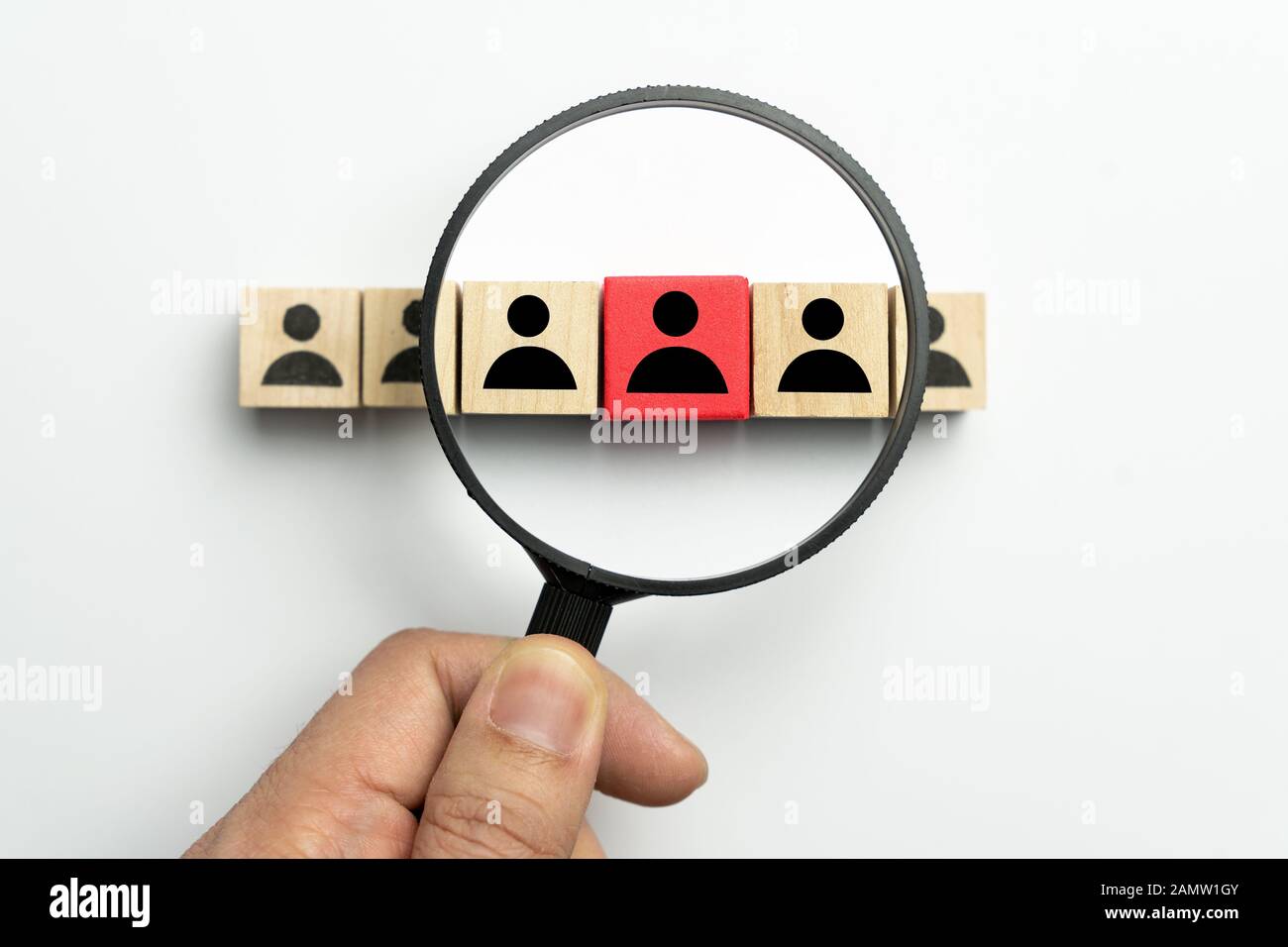 Searching for talent or employee conceptual using magnifying glass ... Searching for talent or employee conceptual using magnifying glass ...