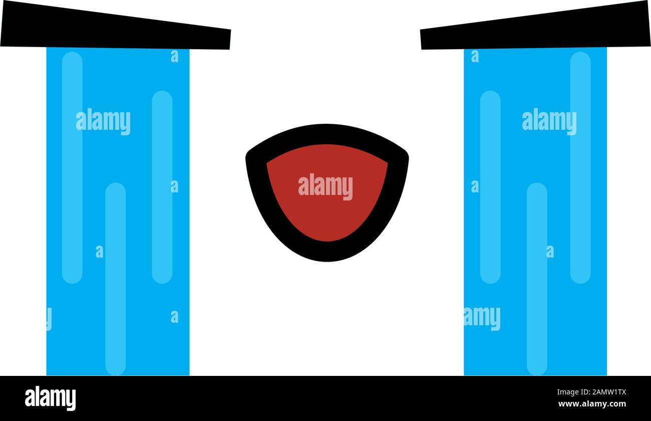 Isolated weeping happy face cartoon vector design Stock Vector Image ...