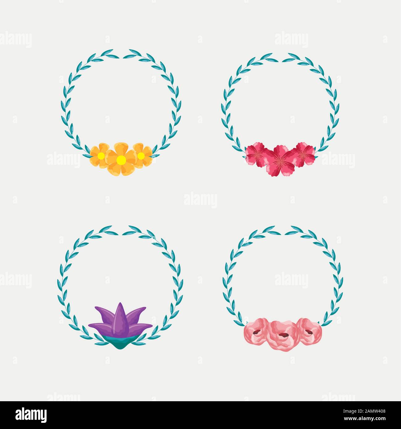 Flowers for crowns Stock Vector Images - Alamy