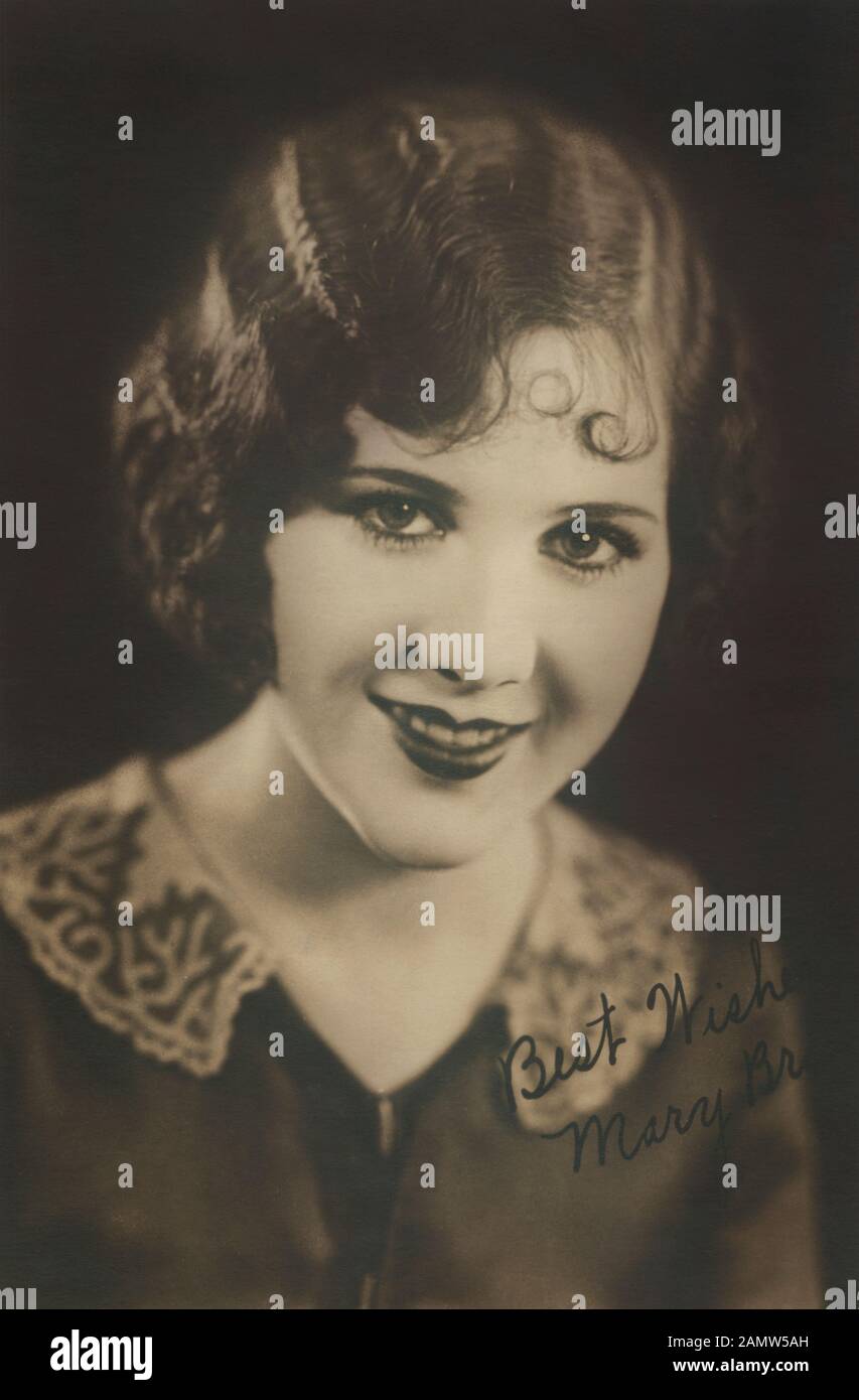 Actress Mary Brian (1906-2002), Head and Shoulders Publicity Portrait ...