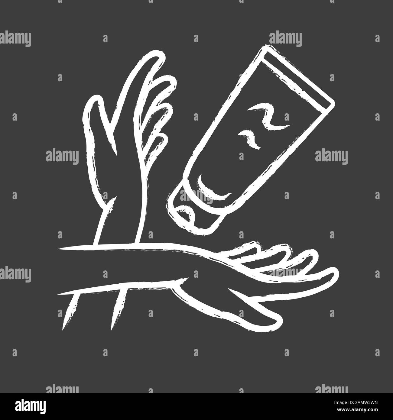 Moisturizing hand cream, sunblock chalk icon. Skincare product isolated ...