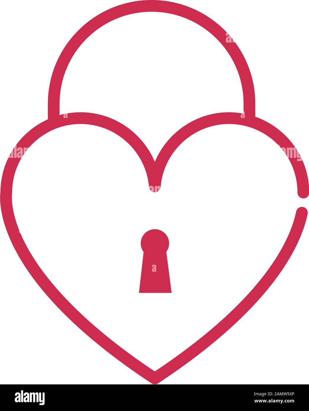 happy valentines day padlock shaped heart love romantic vector ...