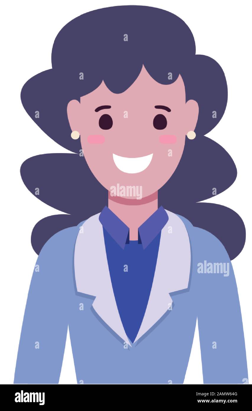 Avatar woman design, Girl female person people human and social media ...