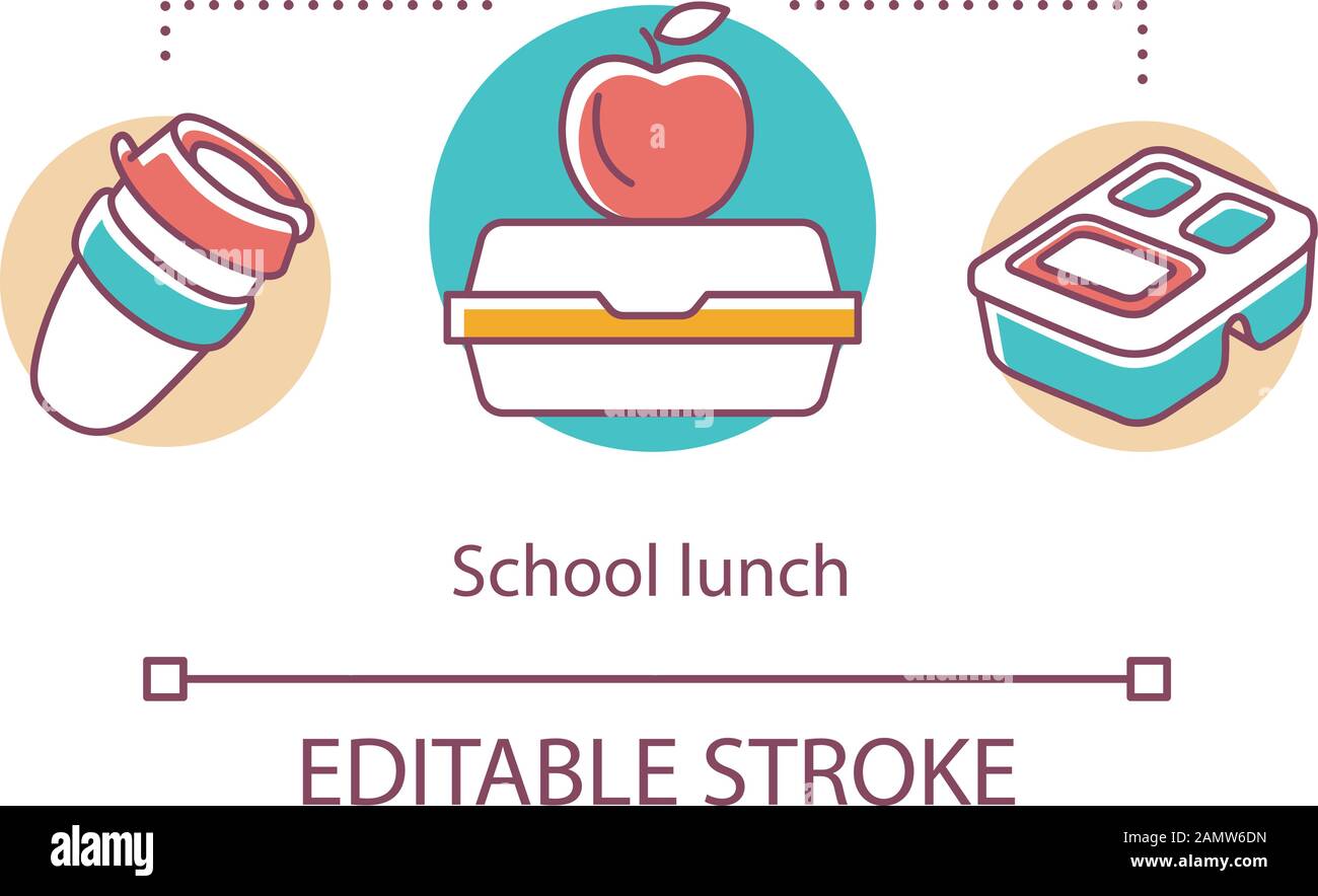School Lunch Box Illustration