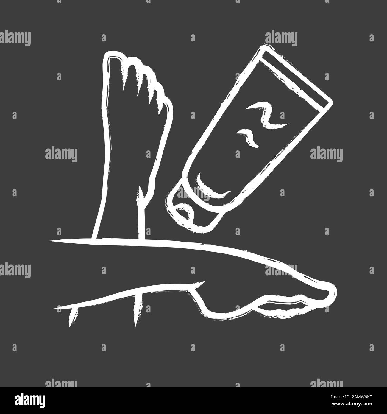 Moisturizing leg Stock Vector Images - Alamy