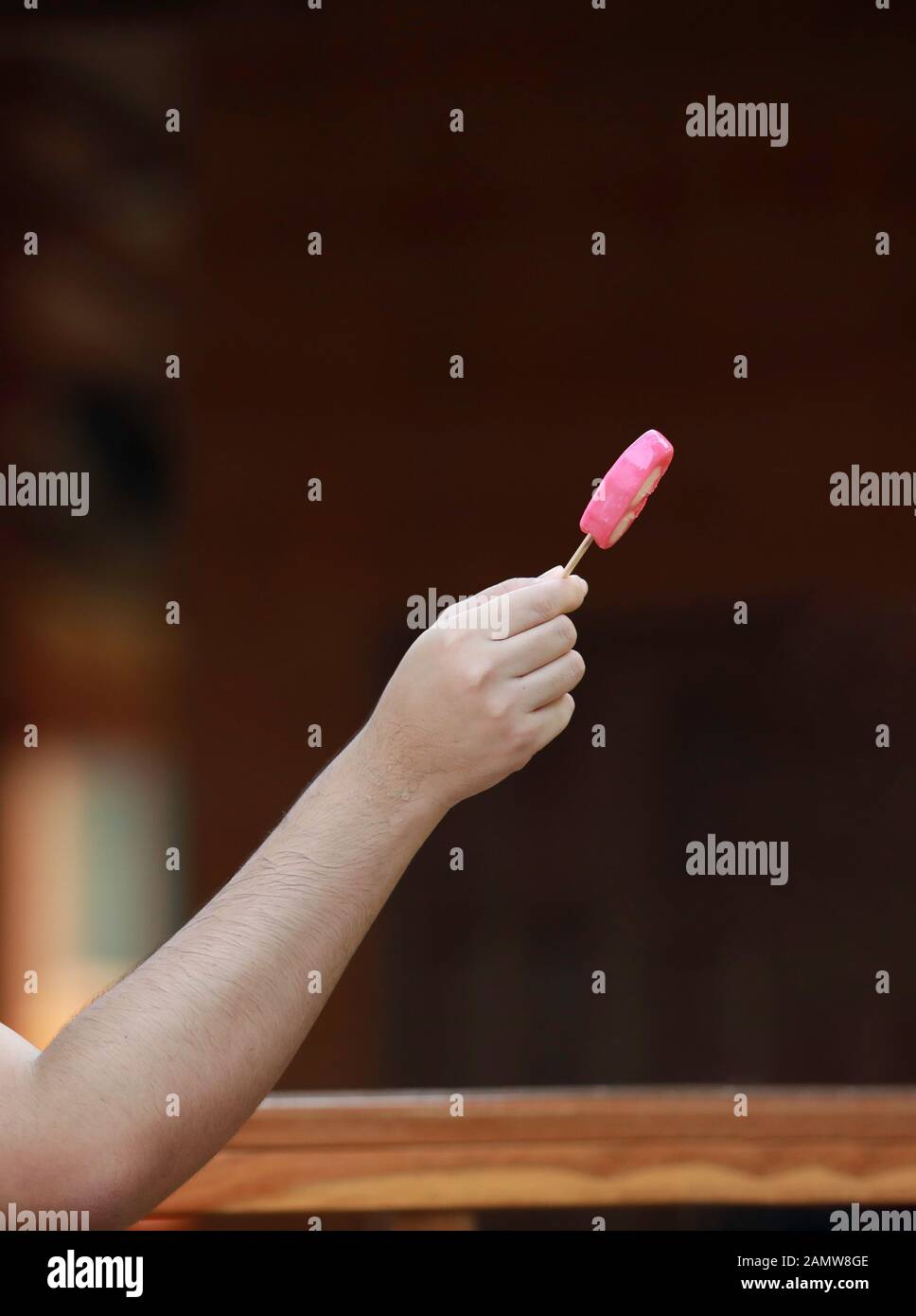 hand give ice cream in the afternoon Stock Photo - Alamy