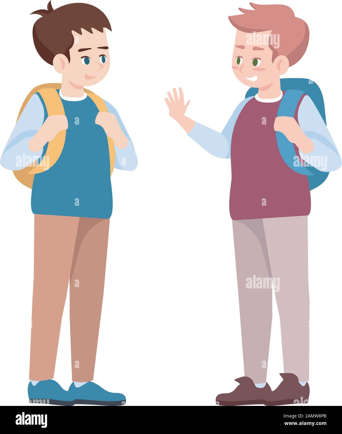 Saying Goodbye Cartoon 182 Couple Goodbye Cartoon Stock Photos,