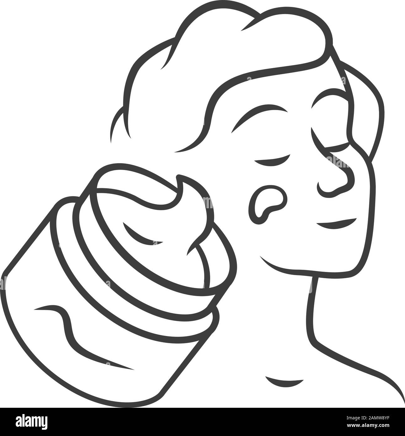 Moisturizing facial cream jar linear icon. Cosmetic product thin line ...