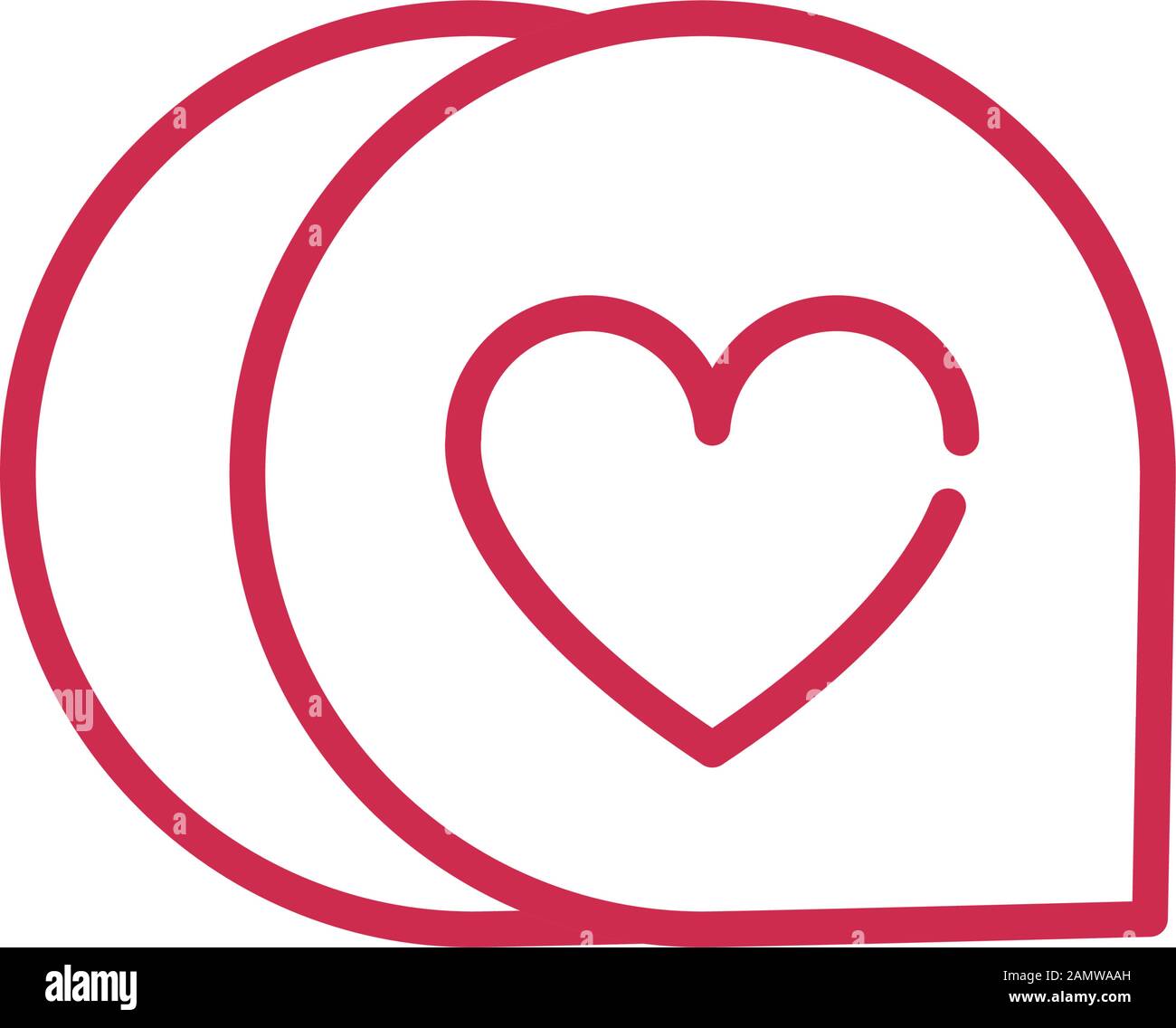 happy valentines day heart love button icon vector illustration red ...