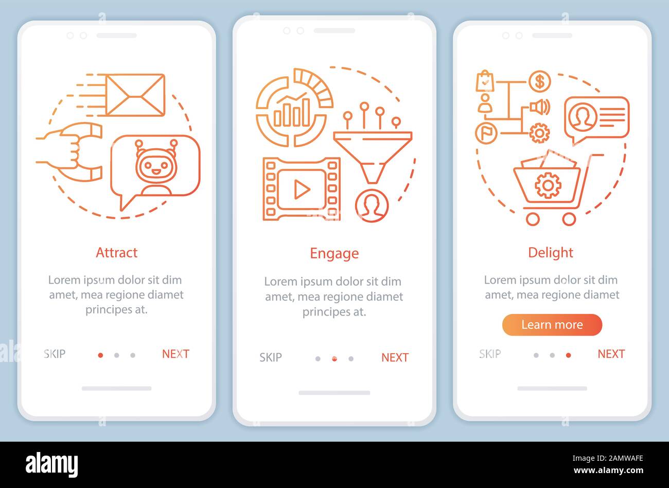 Delight customers Stock Vector Images - Alamy