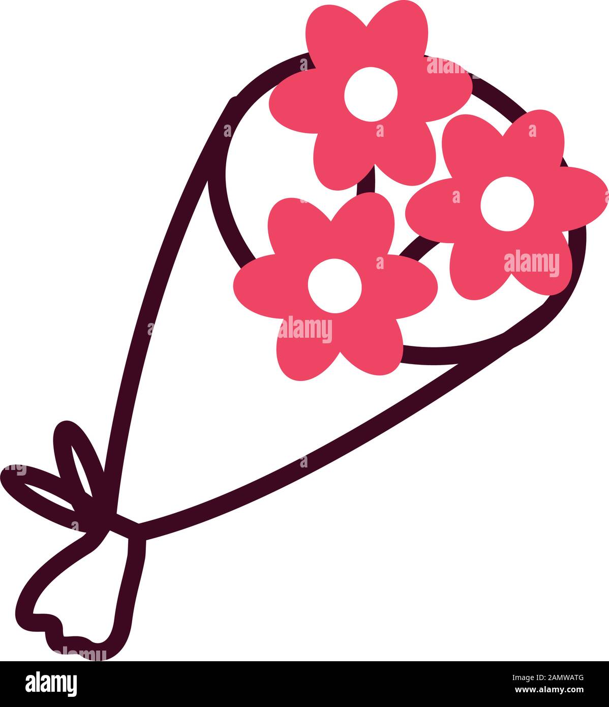 Isolated natural flowers vector design Stock Vector Image & Art - Alamy