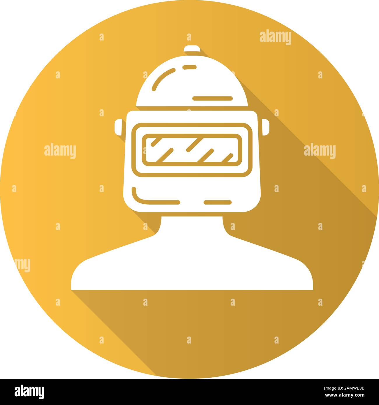 Game soldier flat design long shadow glyph icon. Player, soldier ...