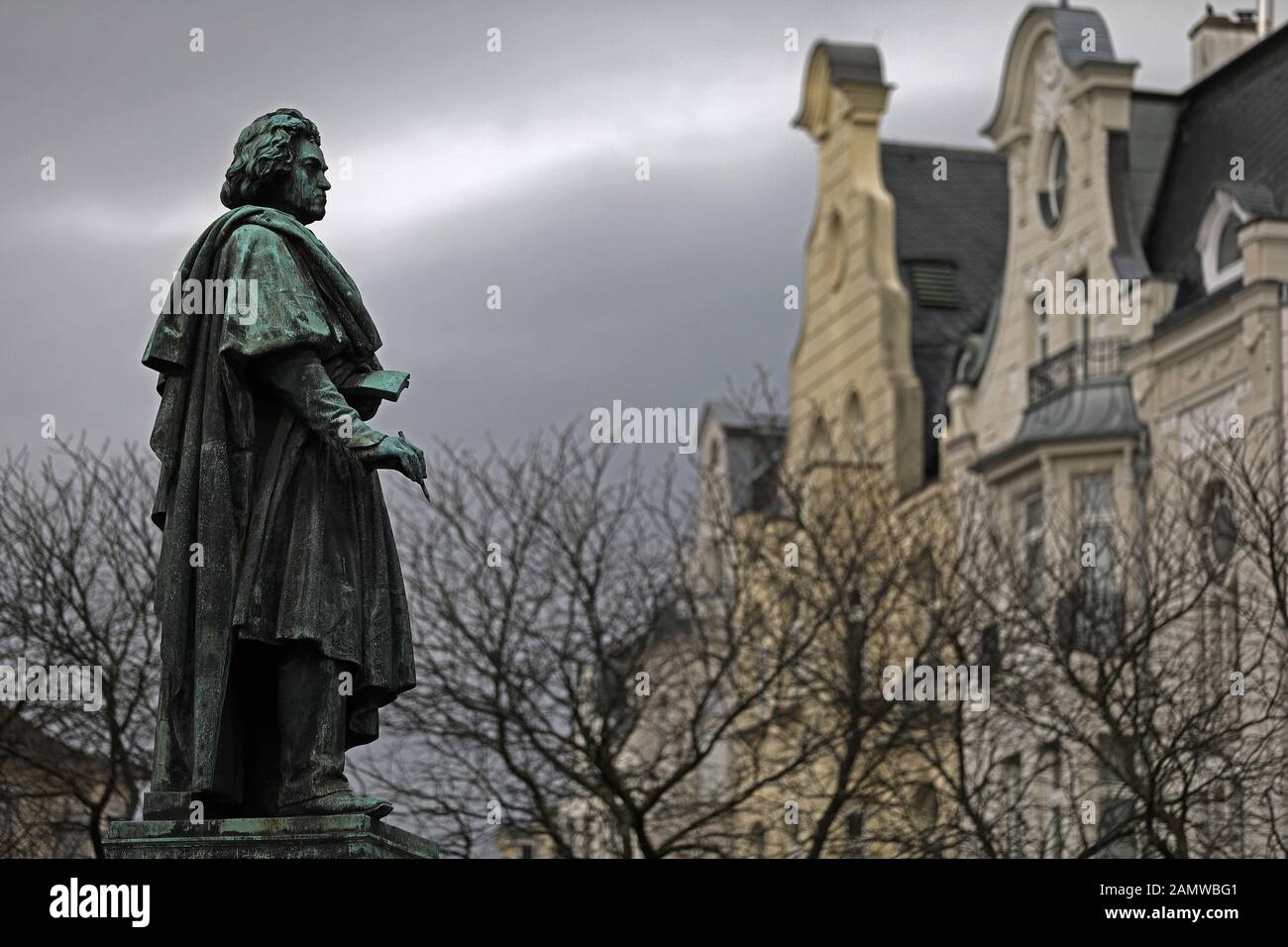 Bonn, Germany. 14th Jan, 2020. A statue of the composer Ludwig van ...