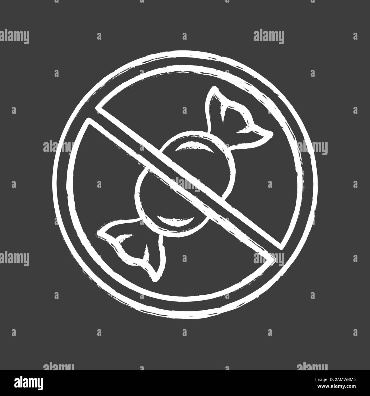 Stop hand and sweets Stock Vector Images - Alamy