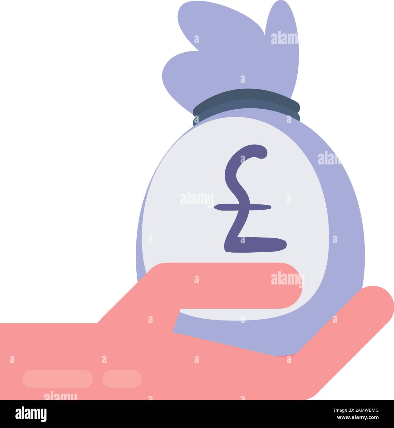 Money bag pound sign Stock Vector Images - Alamy