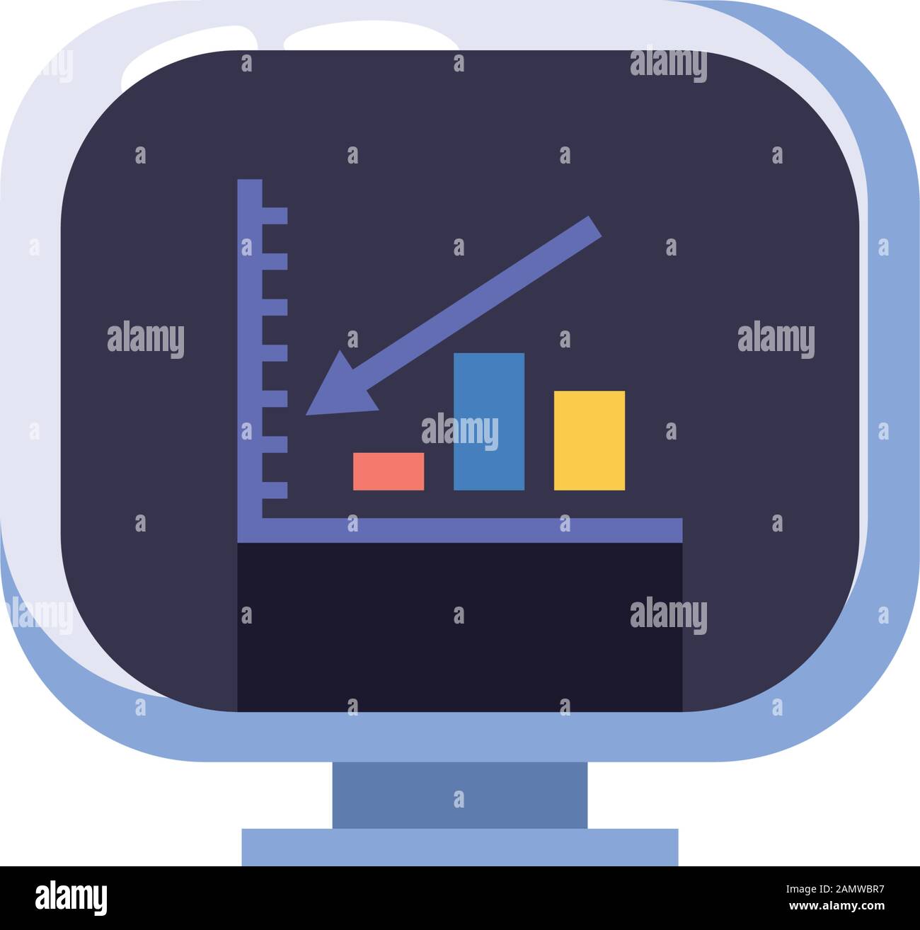 Decrease workflow inside computer design, Infographic data information business analytics and ...