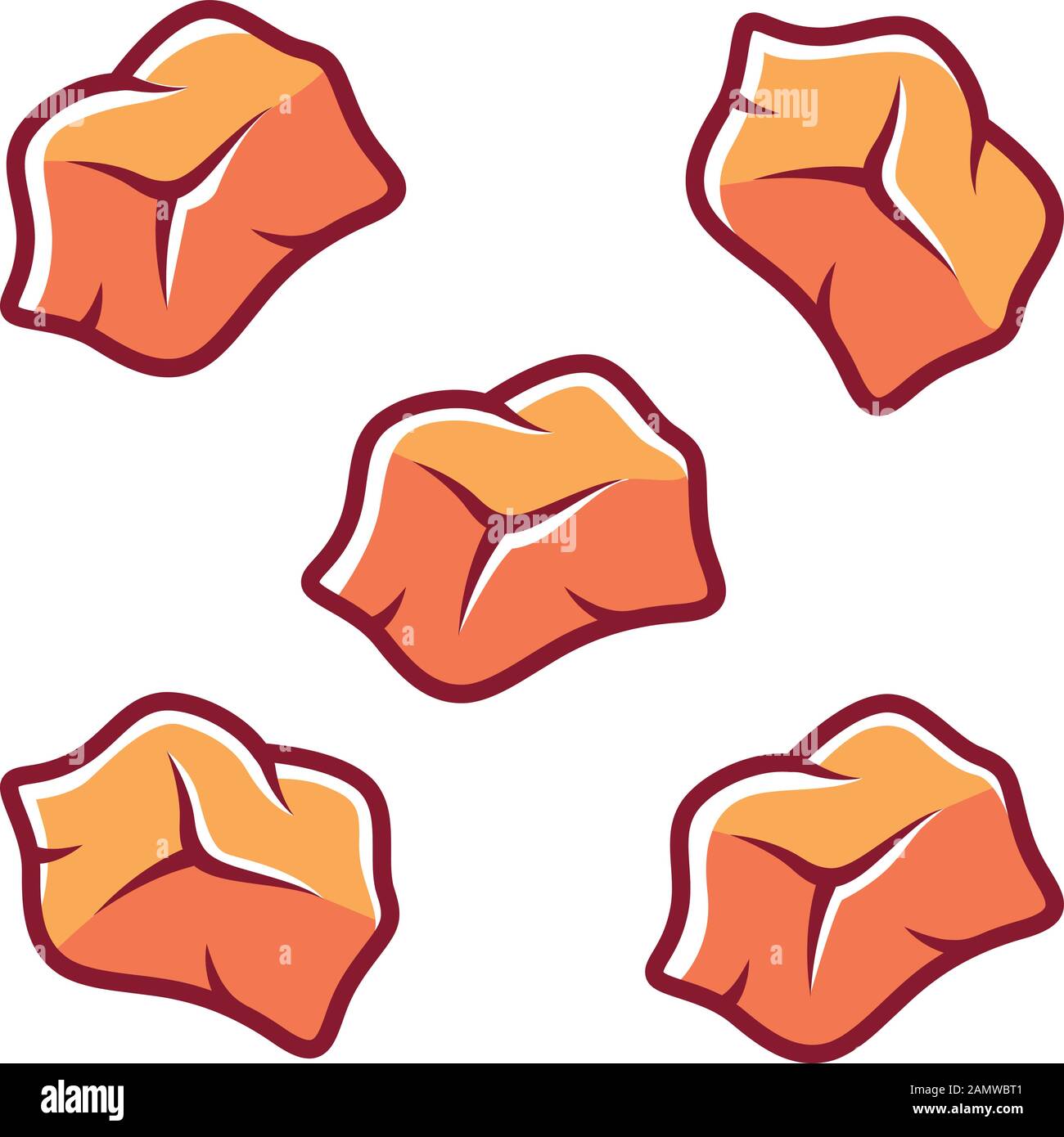 Grilled pre cut color icon. Butchers meat. Roasted meat production and ...