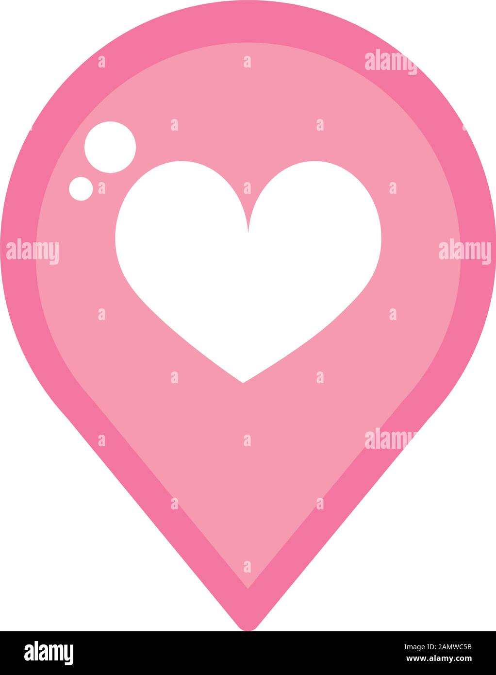 happy valentines day pointer destination love heart vector illustration ...