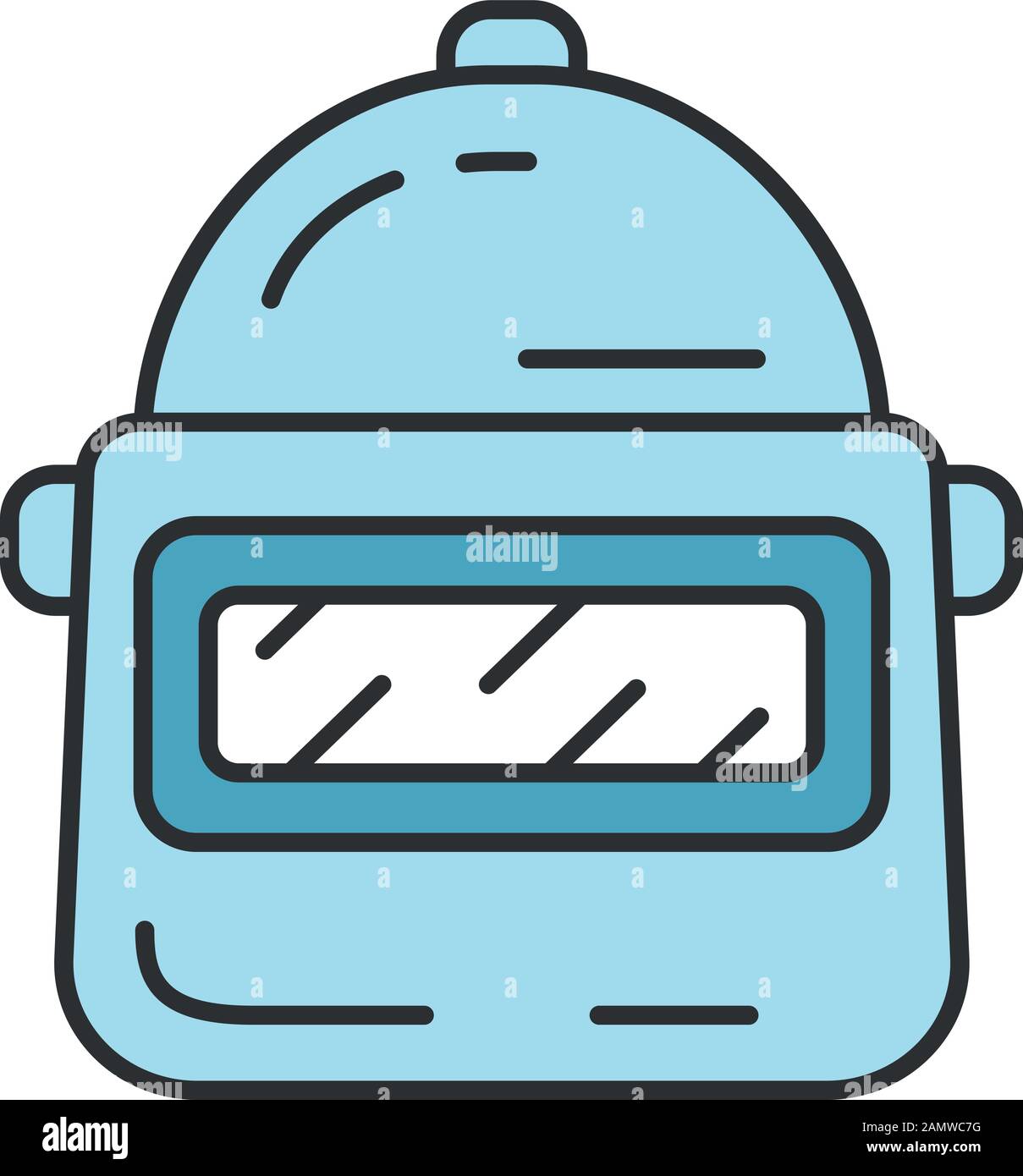 Game helmet color icon. Virtual video game protective gear, armor ...