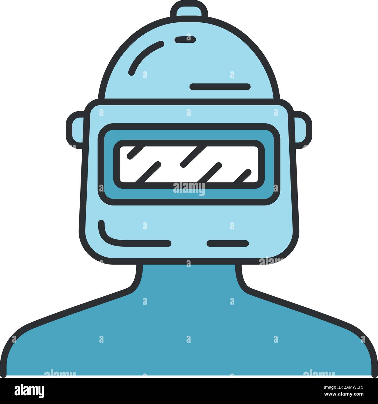 Game soldier color icon. Player, soldier, warrior protective gear ...