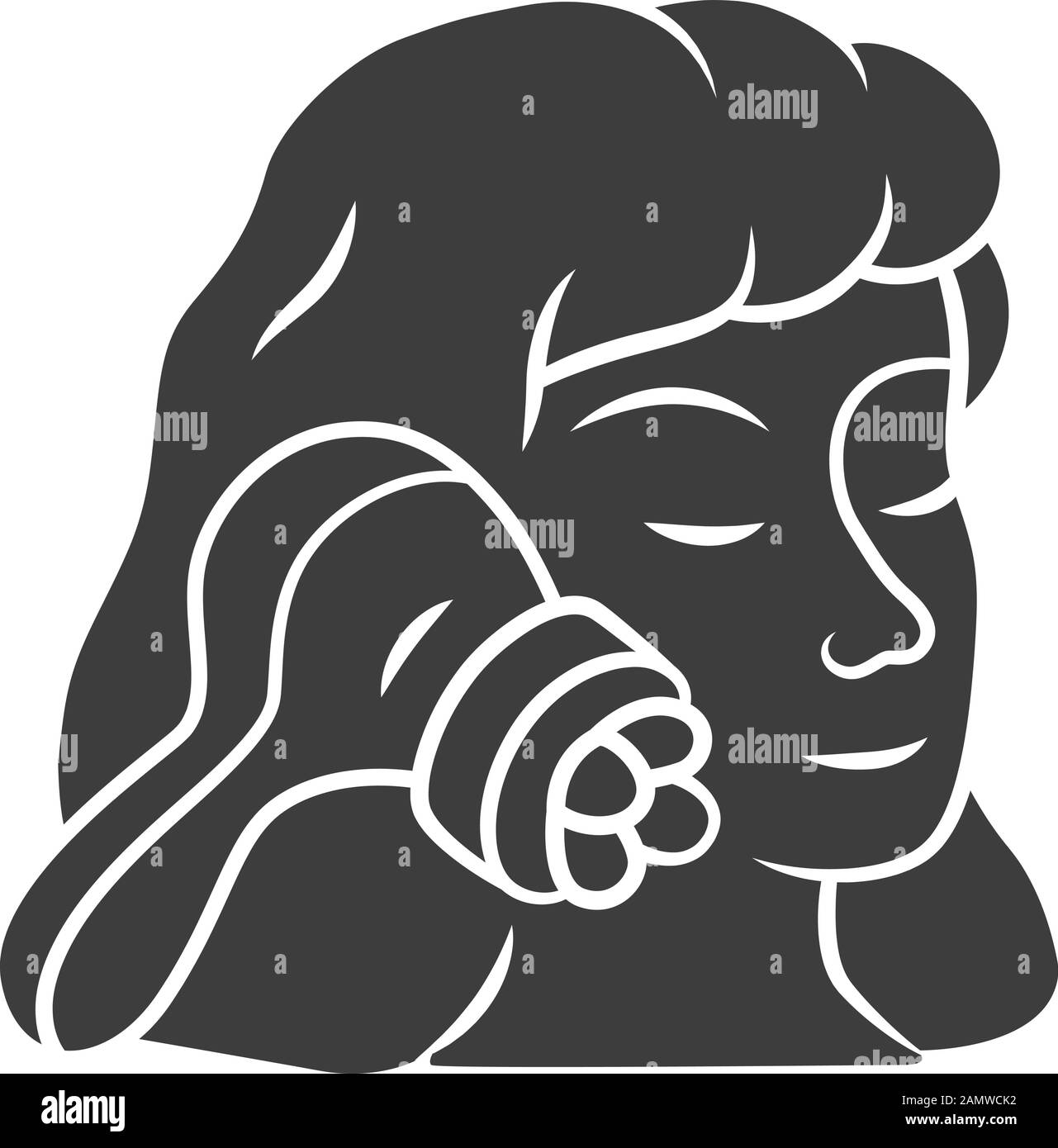 Face massager glyph icon. Beauty device for home use. Cosmetology ...