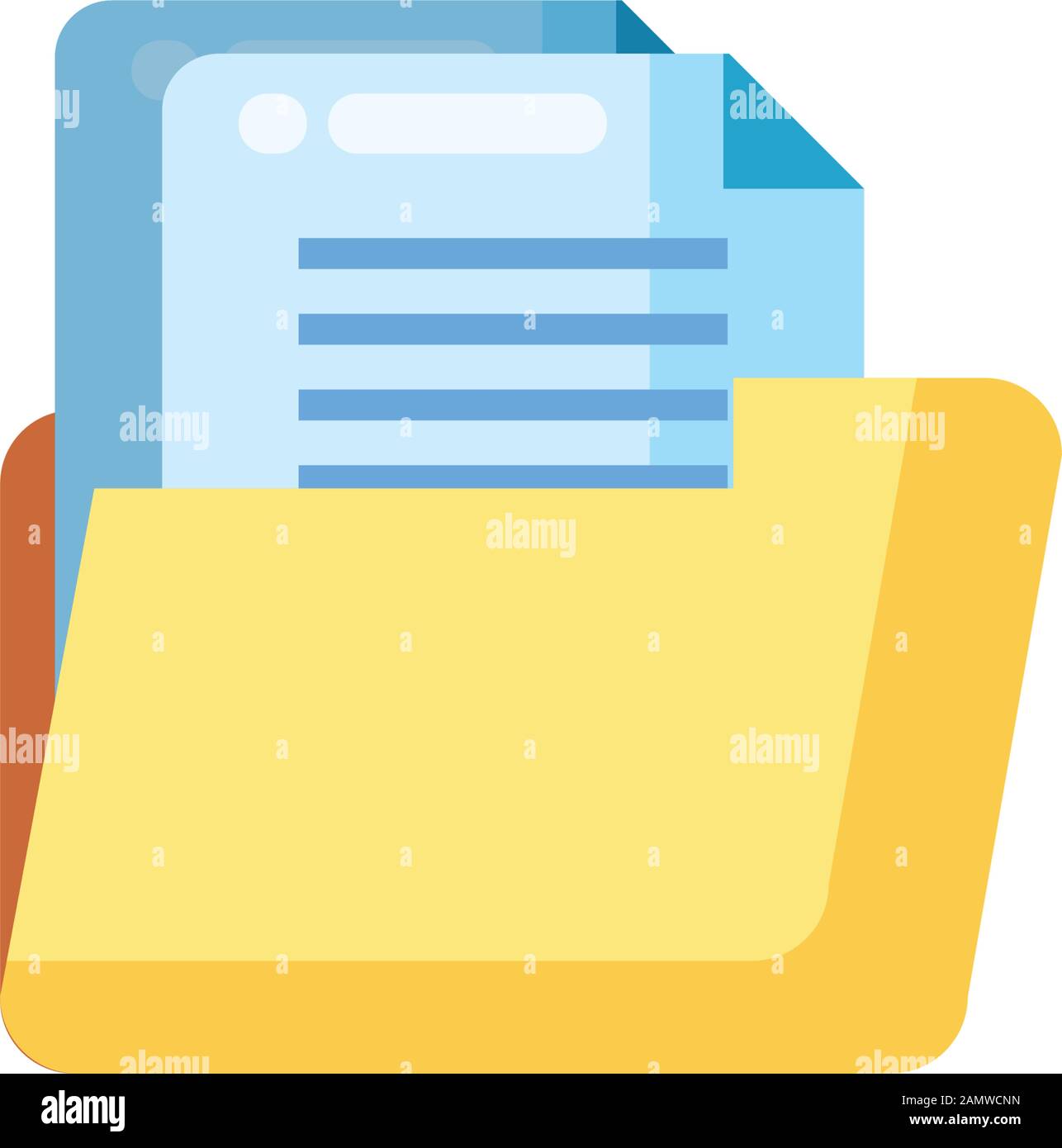 Document inside file design, Data archive storage organize business ...