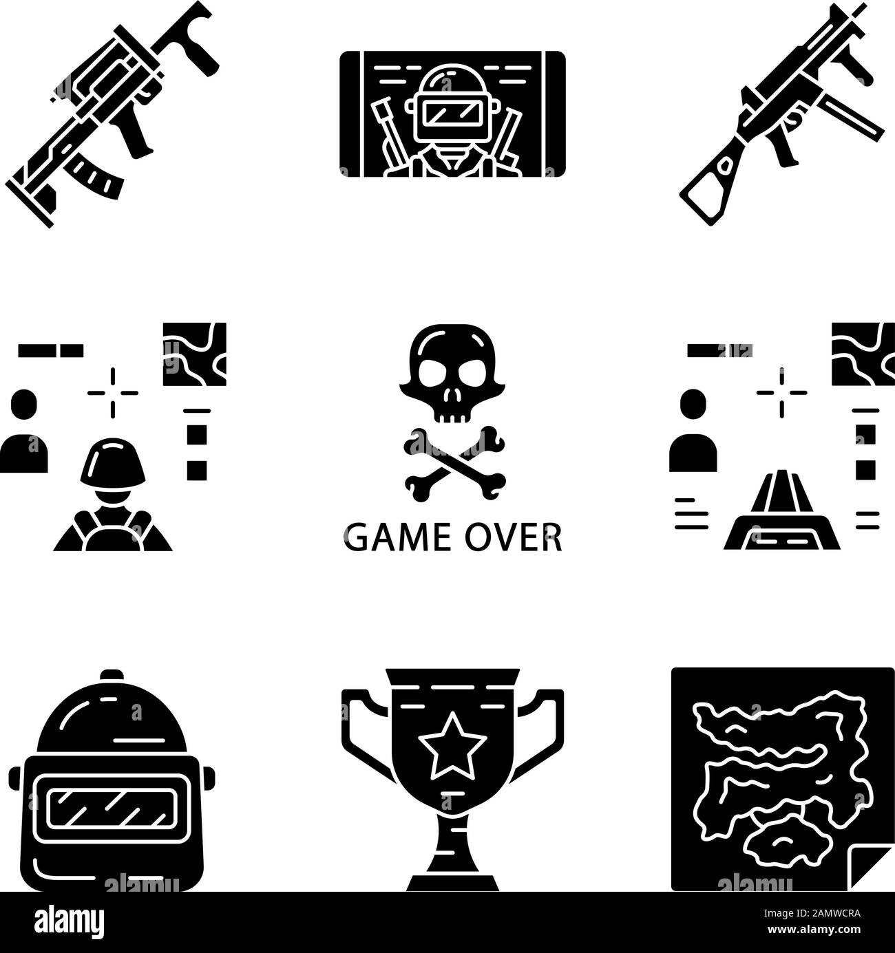 First player shooter Stock Vector Images - Alamy
