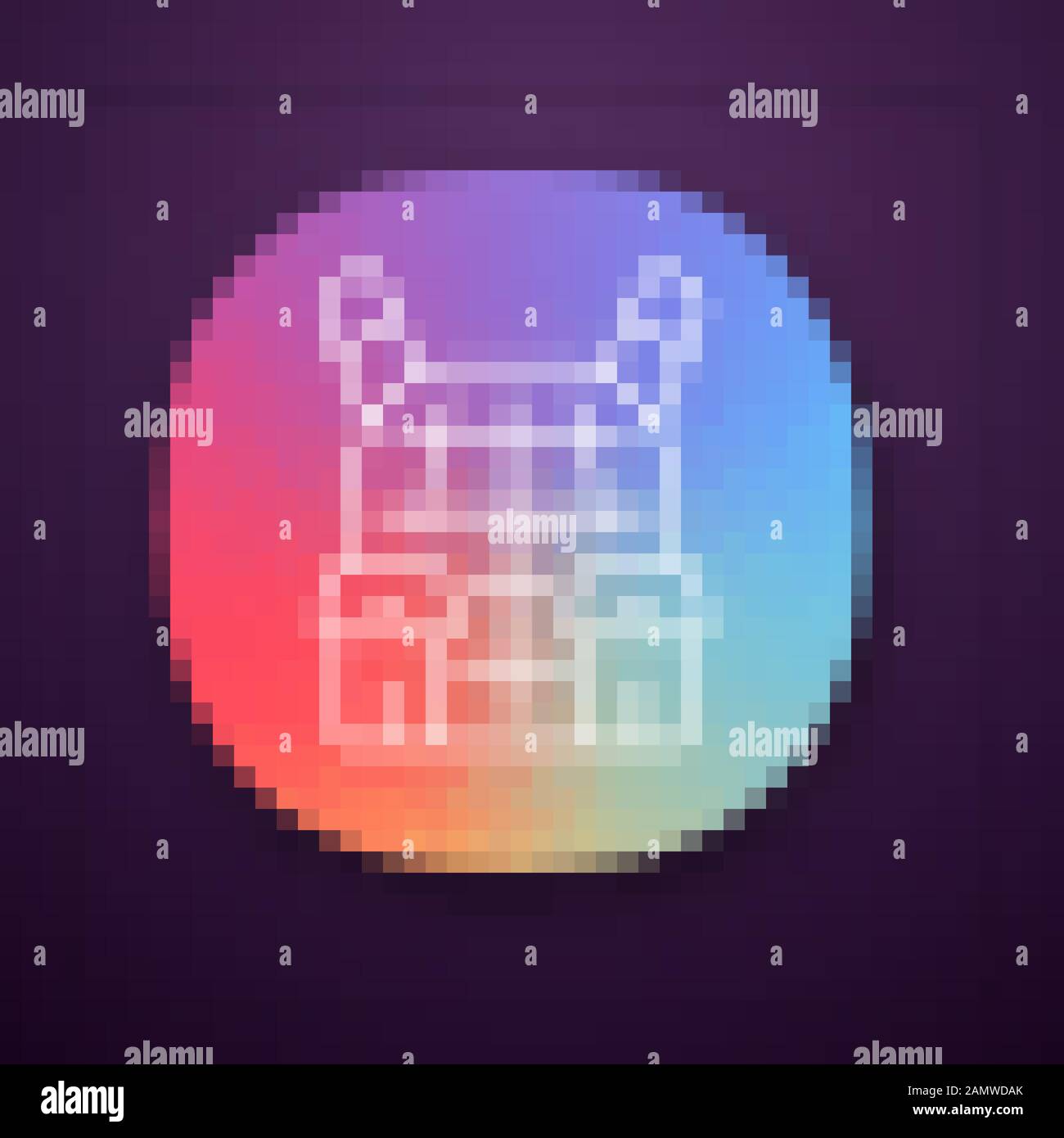 Body armor app icon. Soldier protective gear. Video game inventory ...