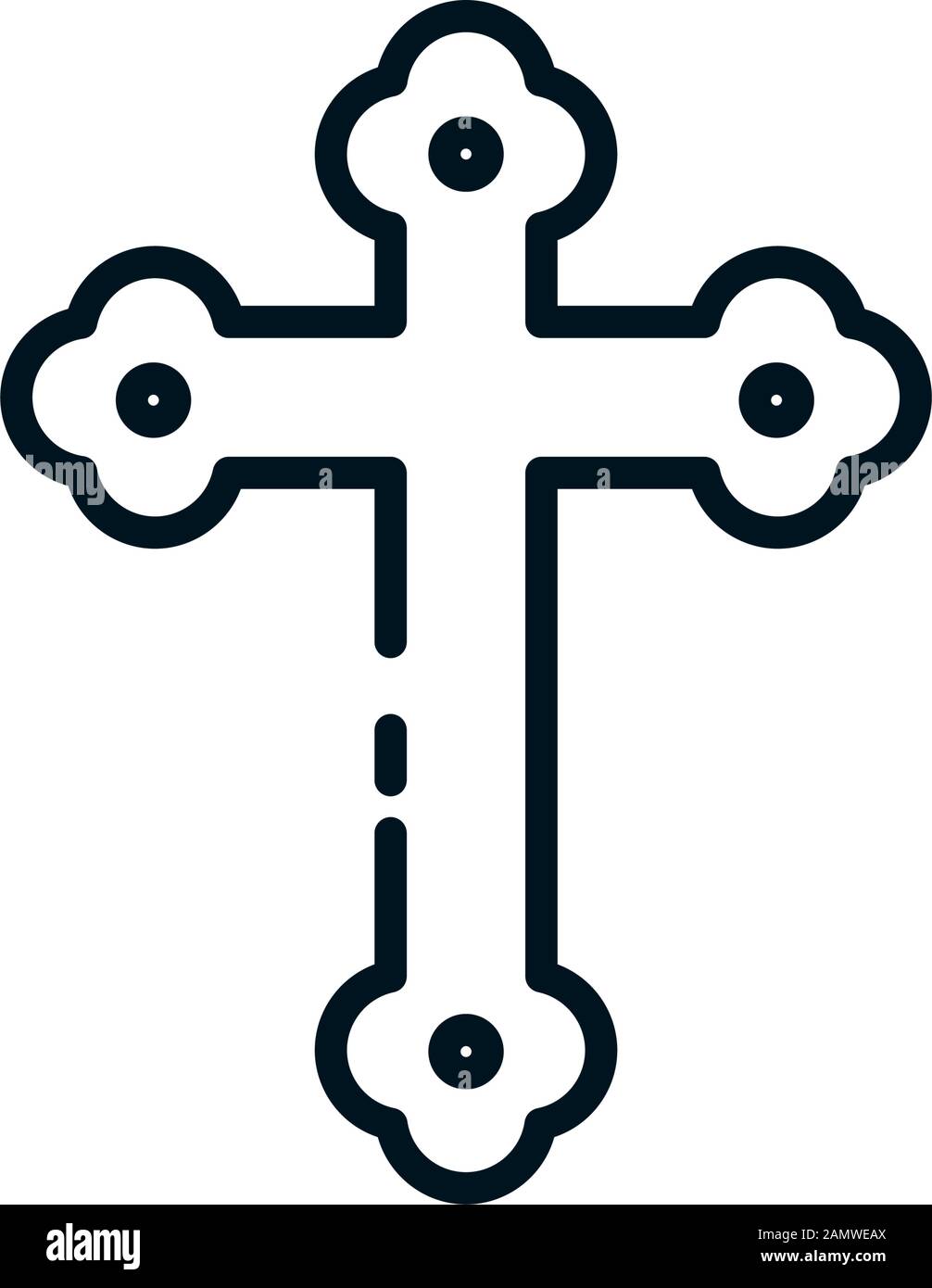Christian and catholic aum letter symbol vector design Stock Vector ...