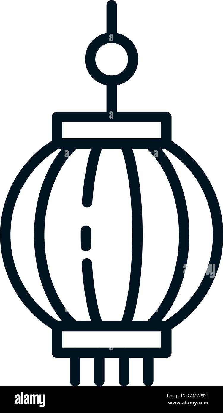 Isolated chinese lamp vector design Stock Vector Image & Art - Alamy