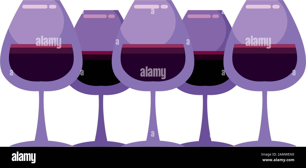 Wine cups design of Winery alcohol drink beverage restaurant ...