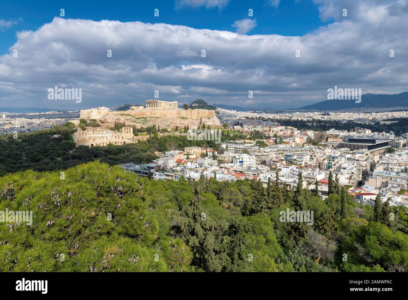 Athens skyline, Greece Stock Photo - Alamy