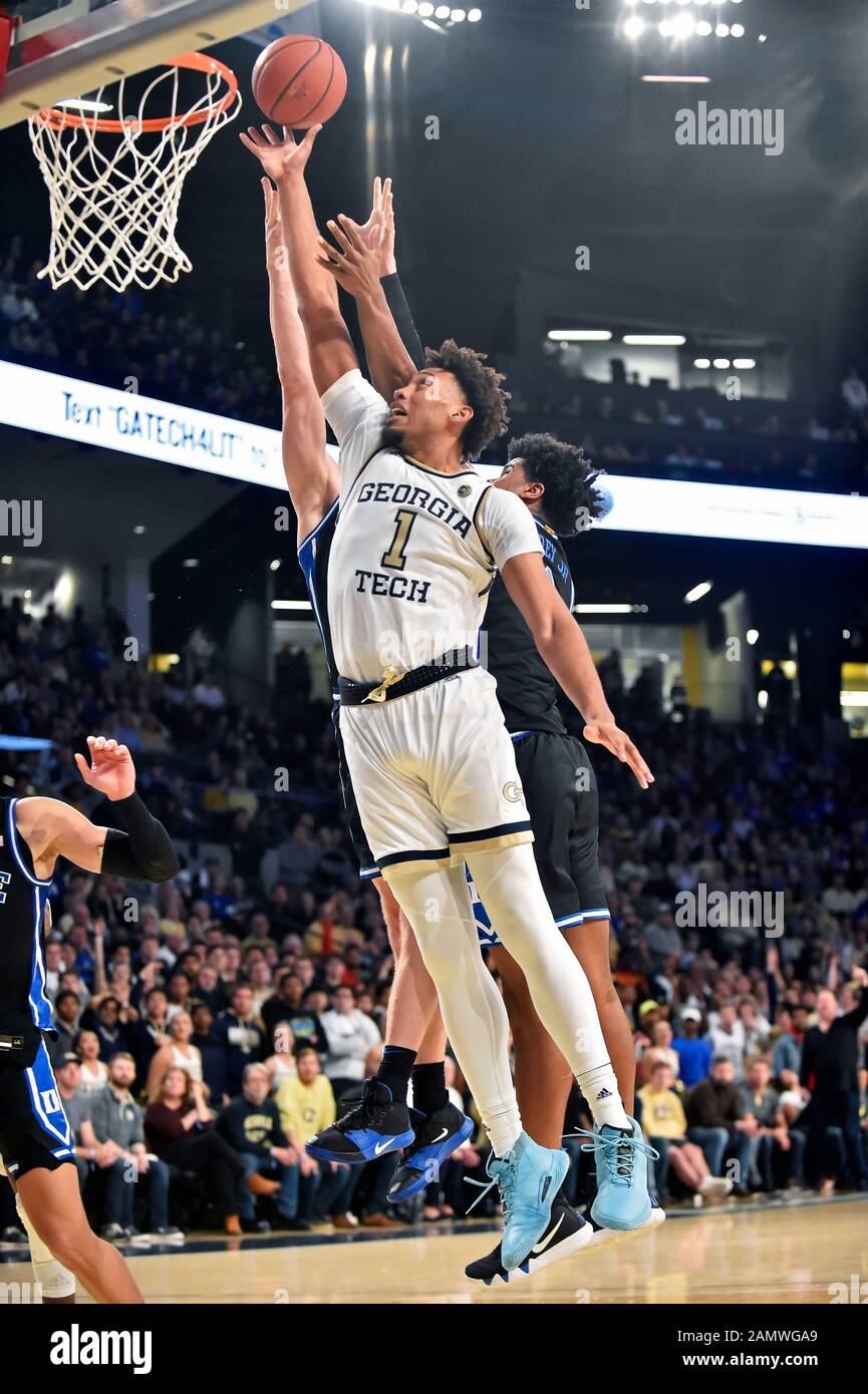 Atlanta, GA, USA. 8th Jan, 2020. Georgia Tech forward James Banks III ...