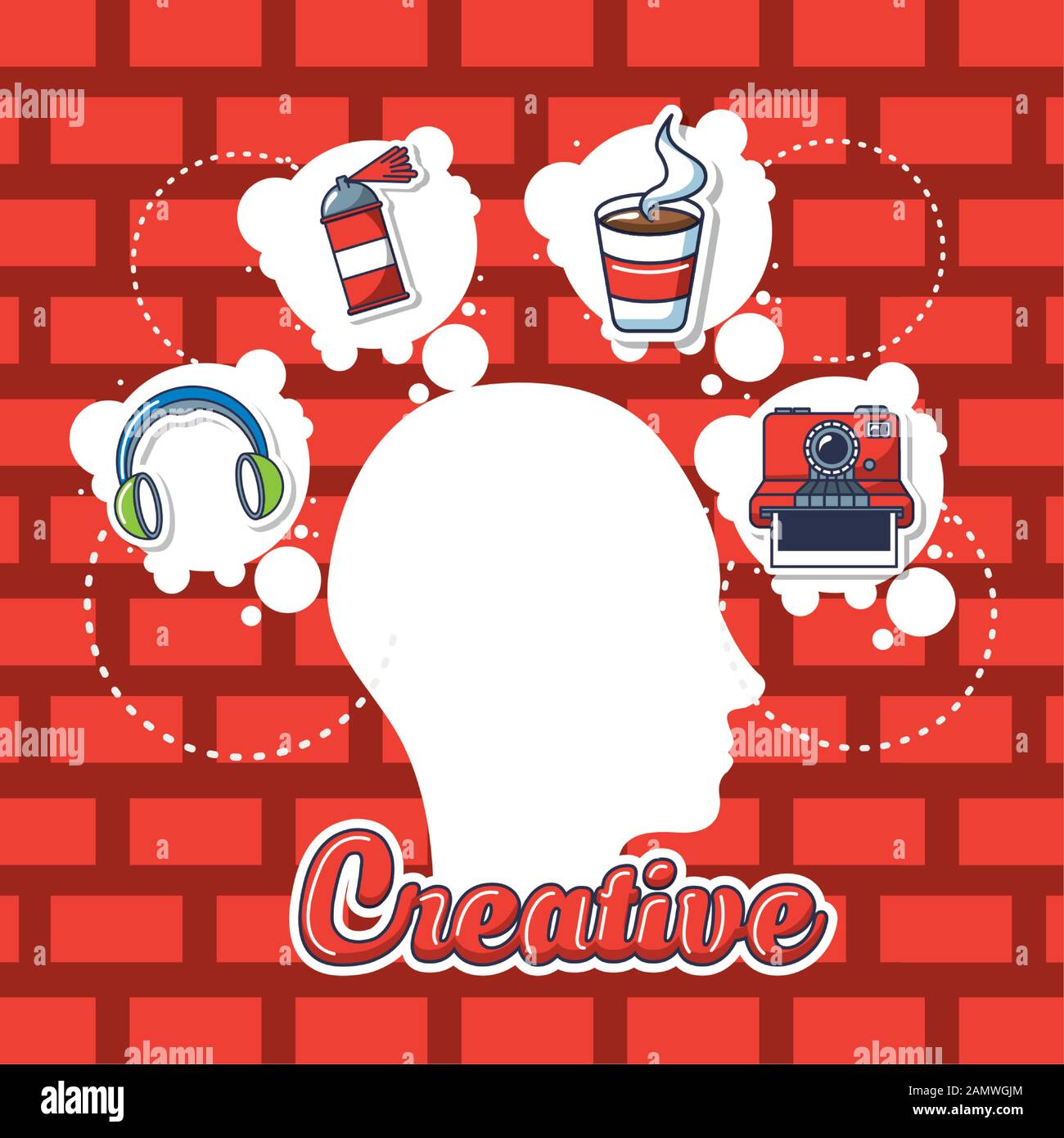 The brick camera Stock Vector Images - Alamy