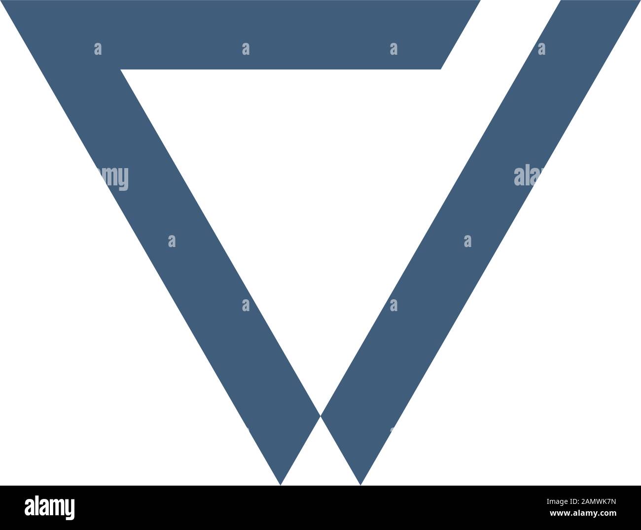 Abstract Triangle minimal geometry logo element. Technology business ...