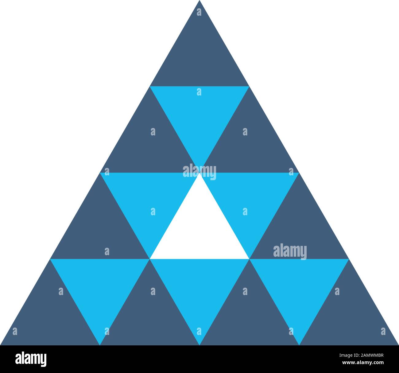 Geometric pixel triangle logo design. business identity concept ...