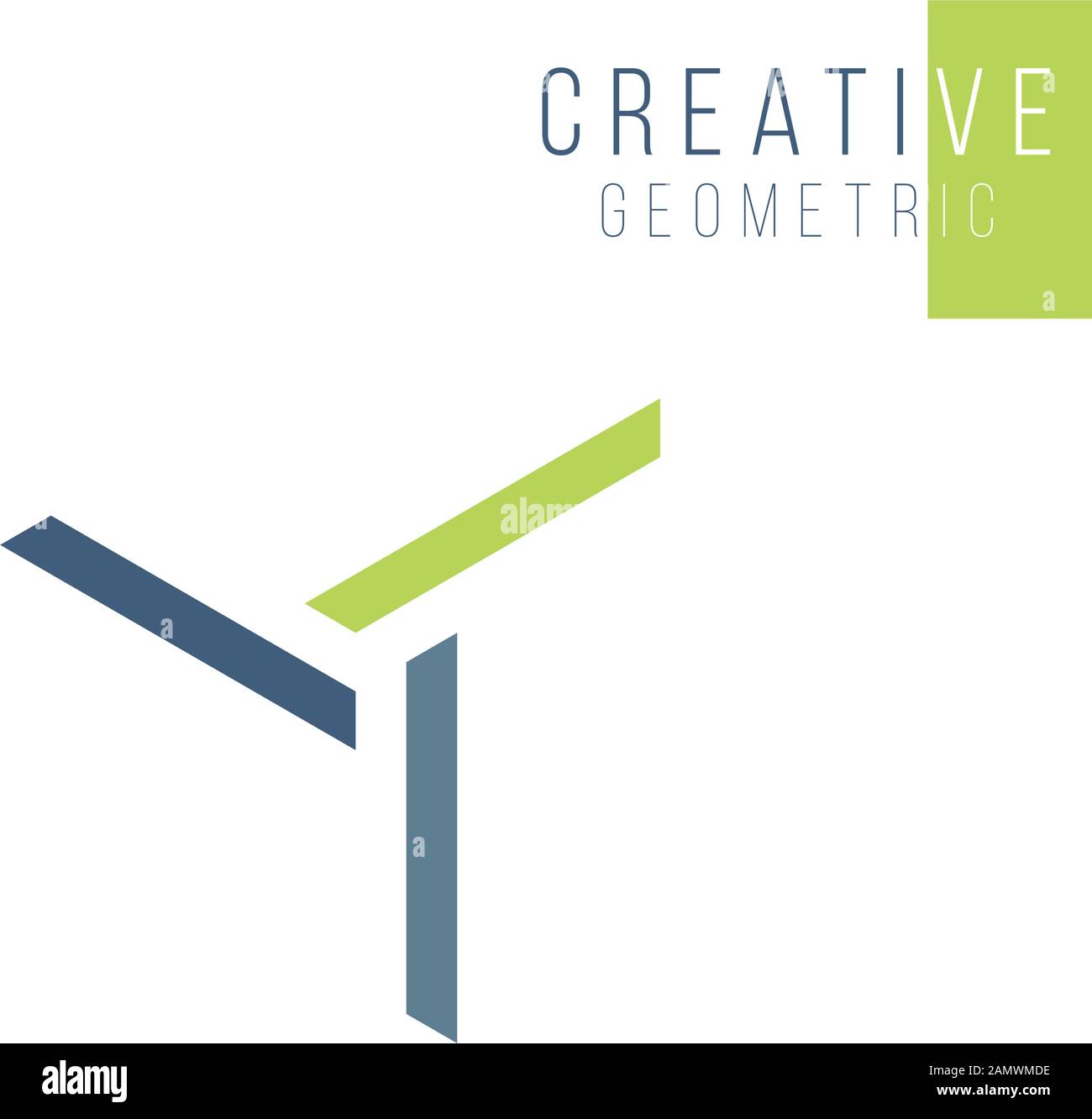 Trinity logo design concept constructed from lines to shape triangle ...