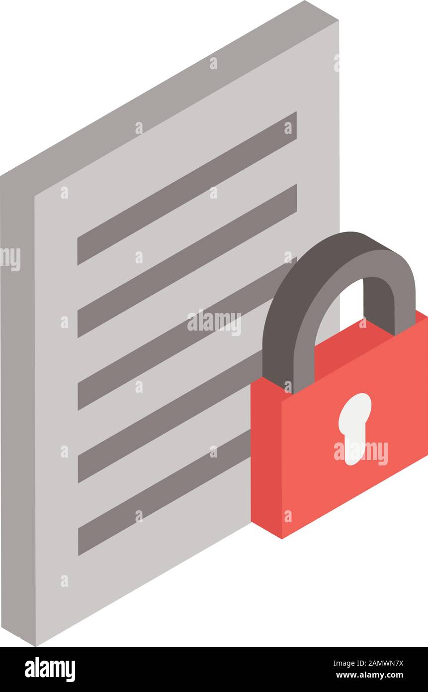Flat design padlock check Stock Vector Images - Alamy