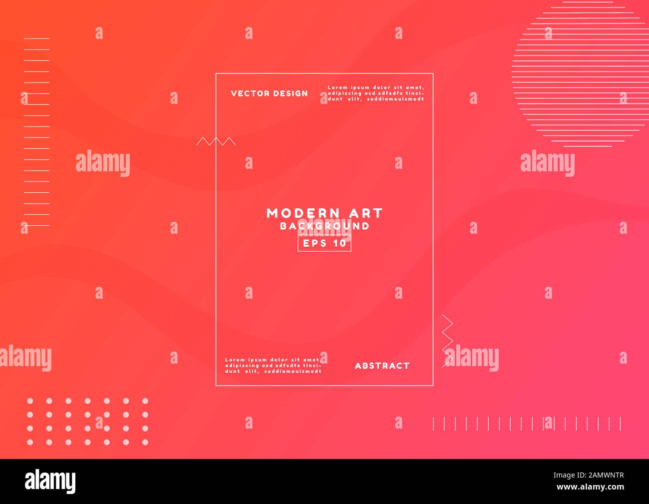 Abstract modern art fluid background line shape design halftone style ...