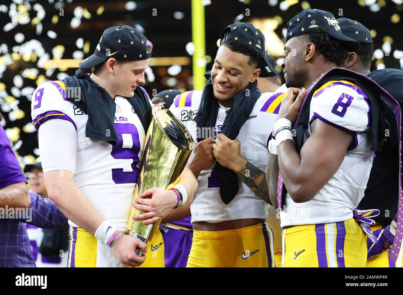 New Orleans, United States. 13th Jan, 2020. LSU Tigers quarterback Joe ...