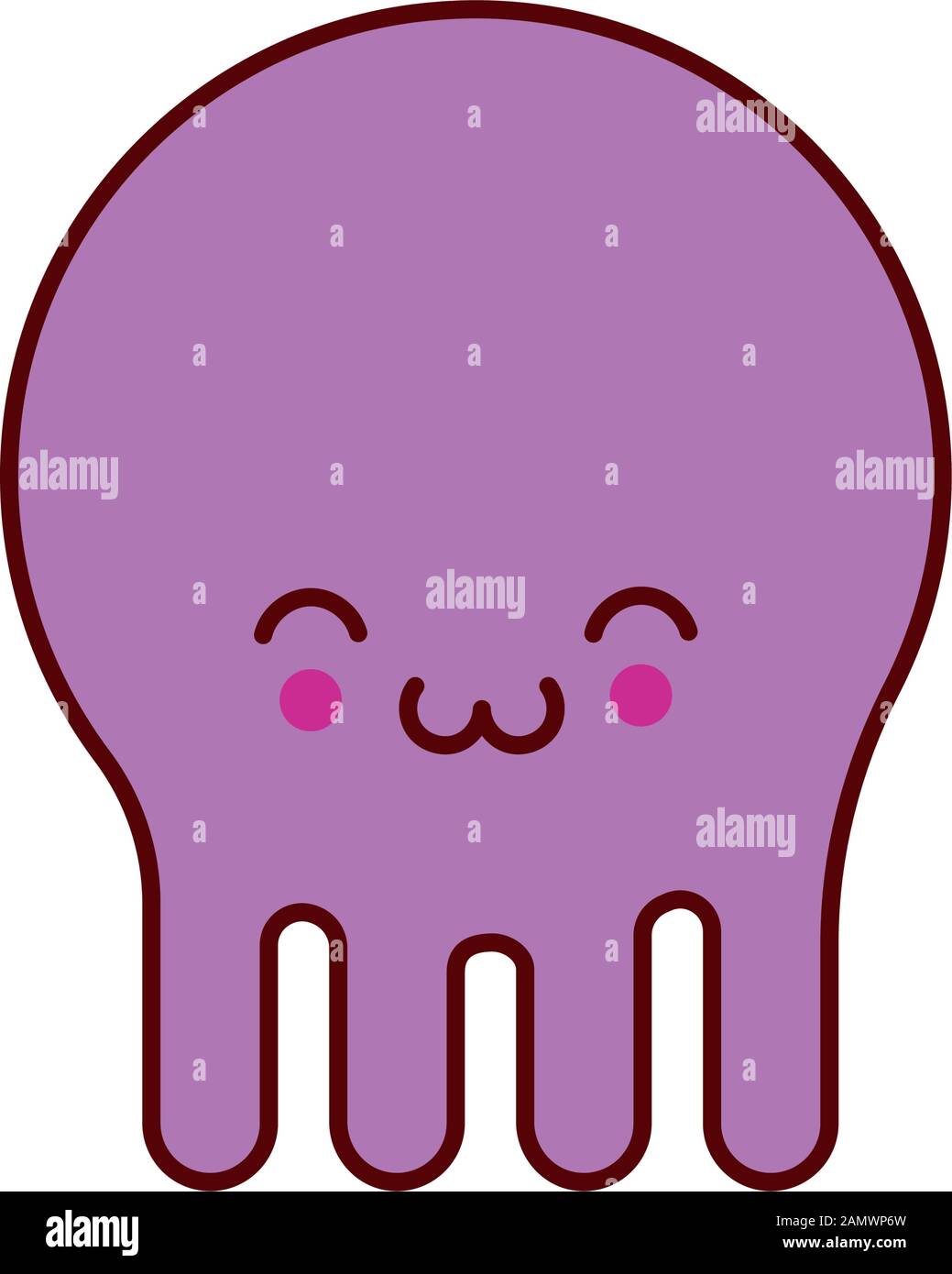 cute octopus animal comic character Stock Vector Image & Art - Alamy