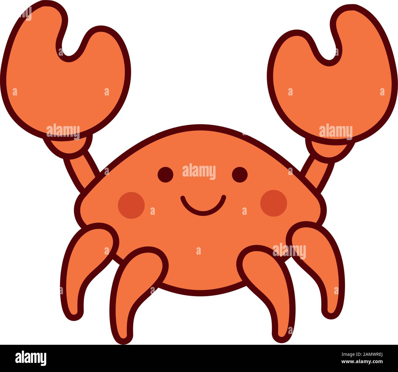 cute crab animal comic character Stock Vector Image & Art - Alamy