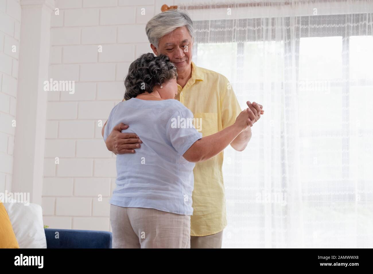 Active asian seniors hi-res stock photography and images - Alamy