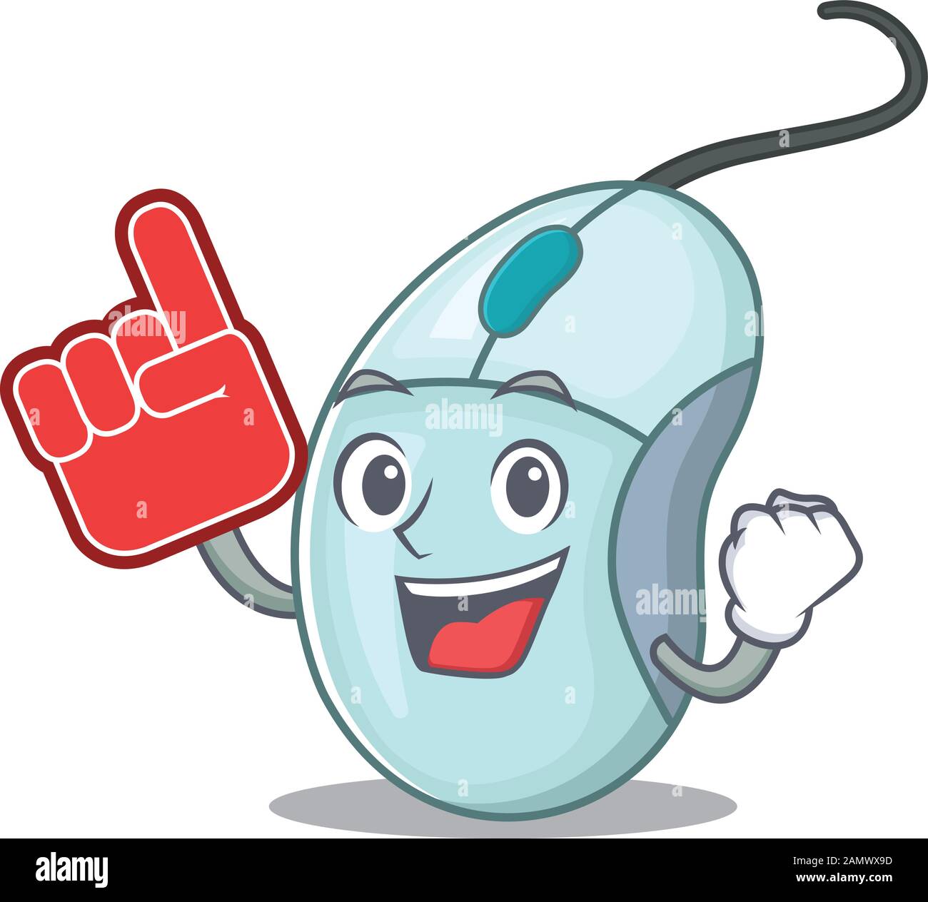 Hand holding wireless mouse Stock Vector Images - Alamy