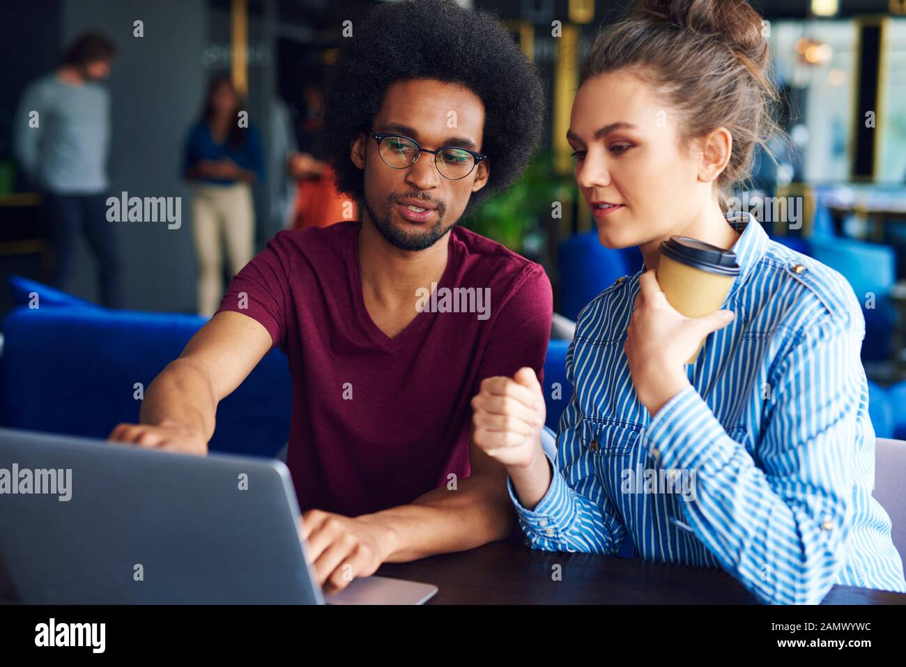 Coworker working hi-res stock photography and images - Alamy