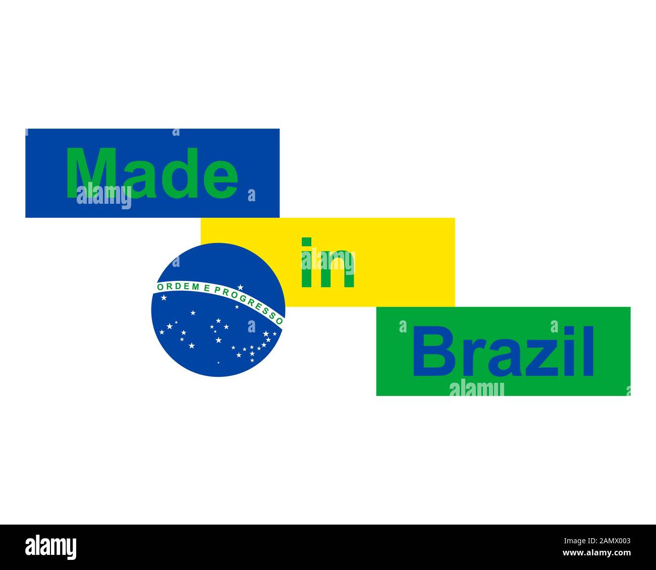 Quality seal made in Brazil Stock Photo - Alamy