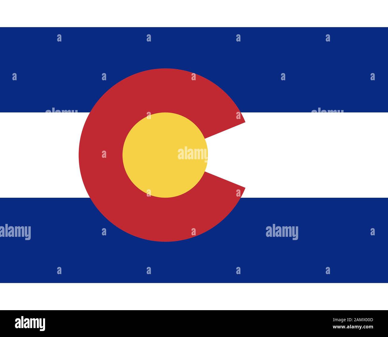 Flag of Colorado as vector illustration Stock Photo - Alamy