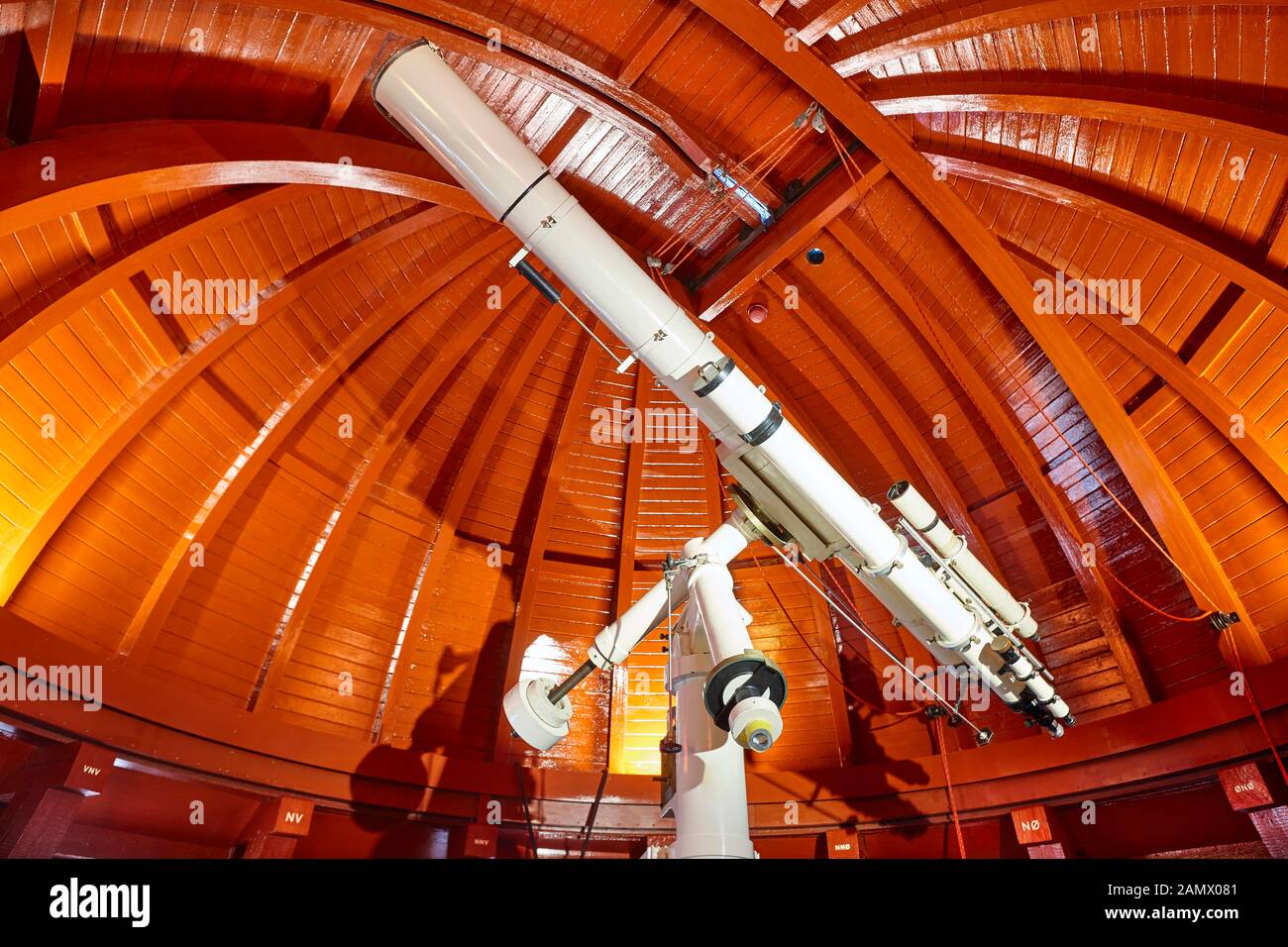 Round tower telescope in Copenhaguen city center. Denmark famous ...