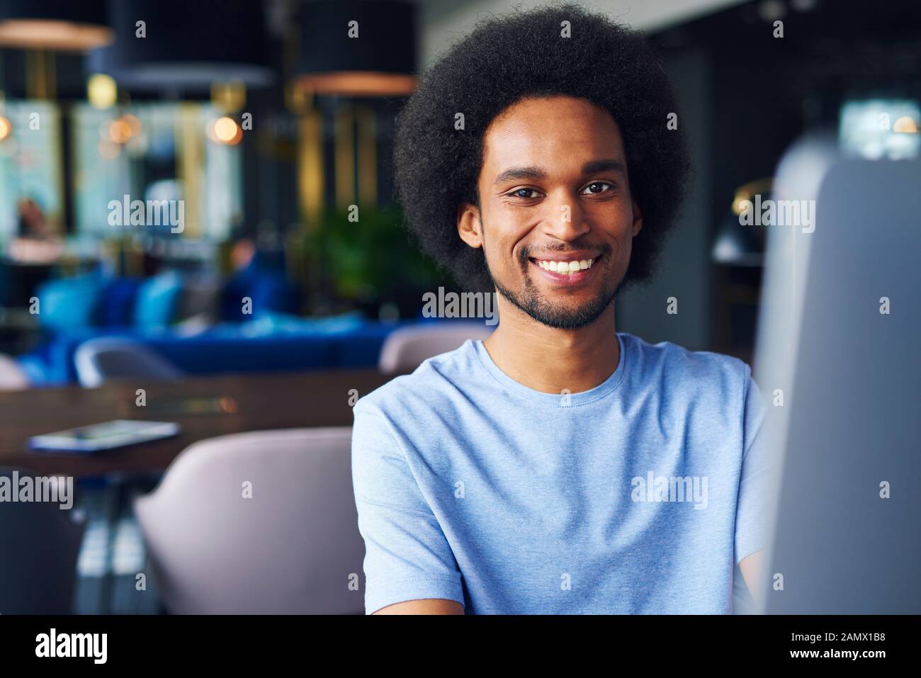 Portrait of African man in the office Stock Photo - Alamy