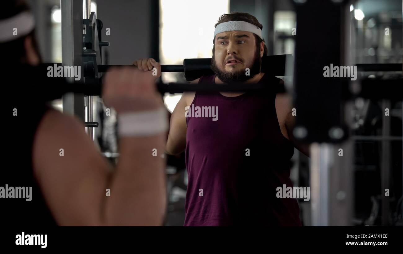 Obese gym workout hi-res stock photography and images - Alamy